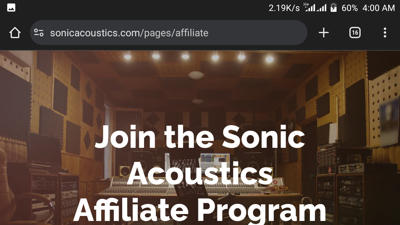 Sonic Acoustics Affiliate Program: Acoustic Panels & Sound Treatment ...